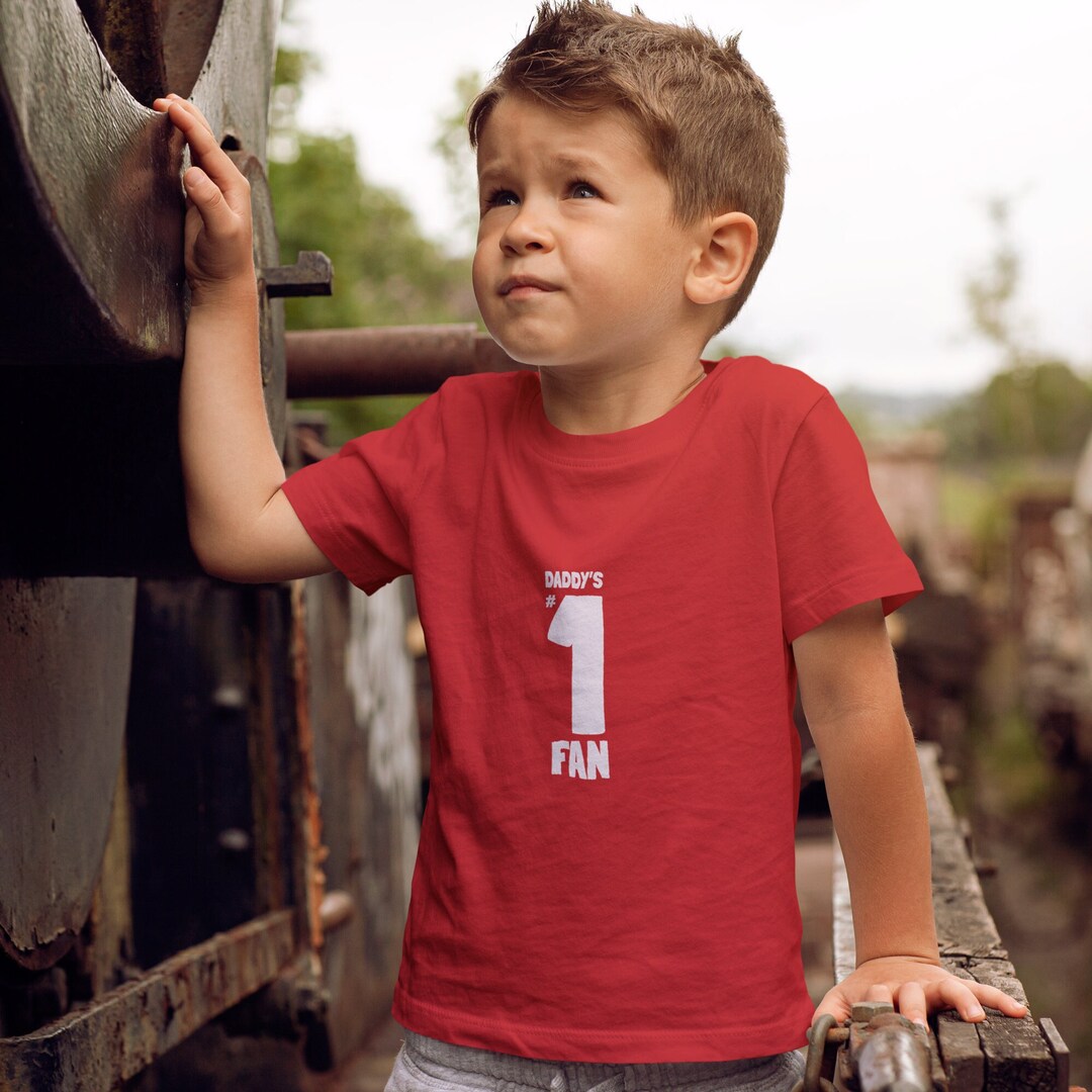 Daddy Number 1 Fan Kids Tee, Let Your Child Tell Everyone They Are ...