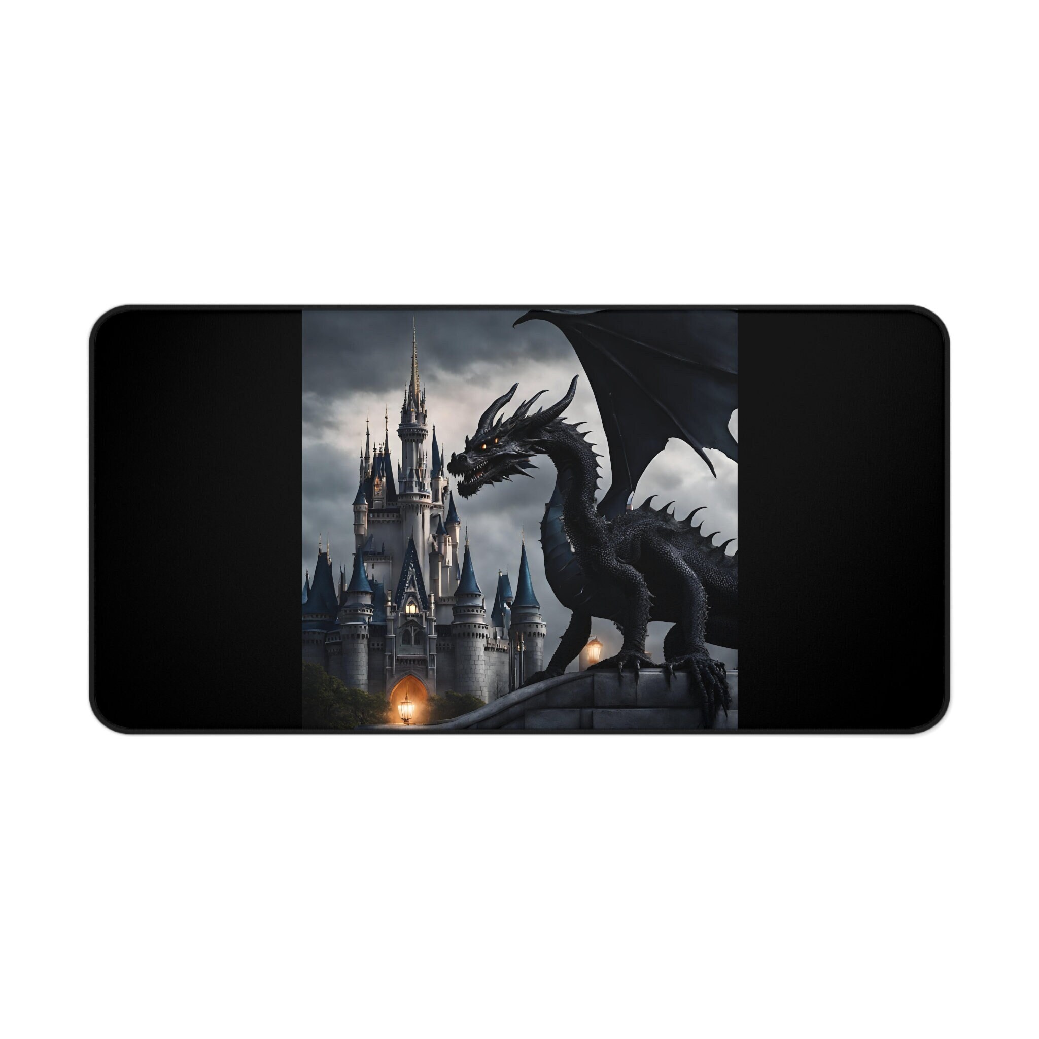 Steel Lorcana Dragon Desk Mat Lorcana Play Mat Black Dragon - Etsy