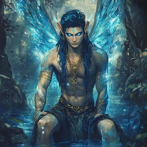 Male Water Sprite Fae Entity (water Magick, Romance, Friendship ...
