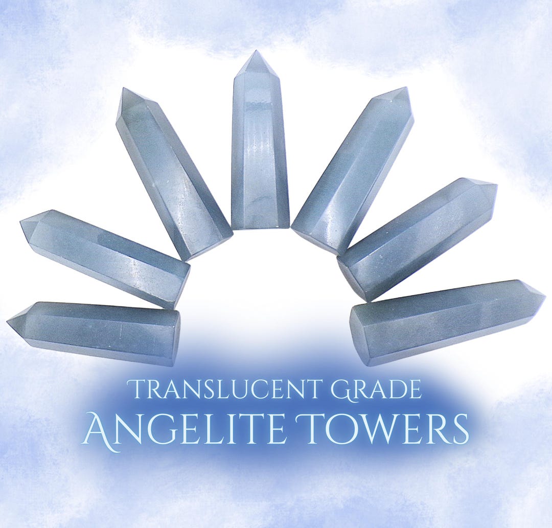 Angelite Towers 3 Inch (translucent Grade - the Crystal of Angels) - Etsy