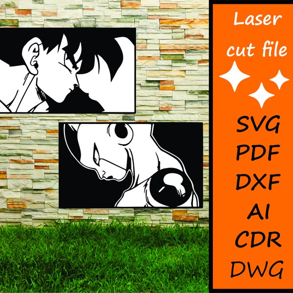 Laser Cut Anime Characters - Etsy