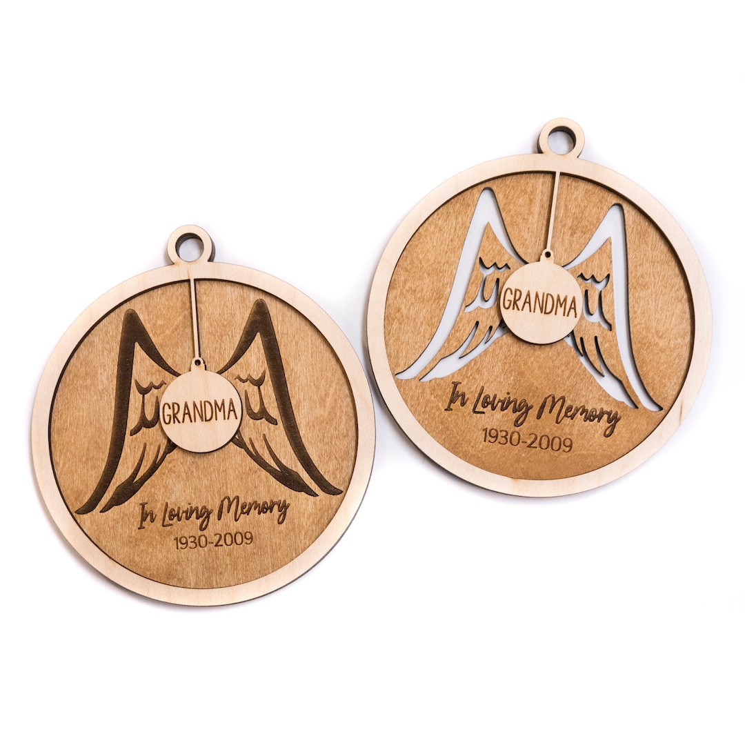 Personalized in Loving Memory Ornament 2023, Custom Memorial Christmas ...