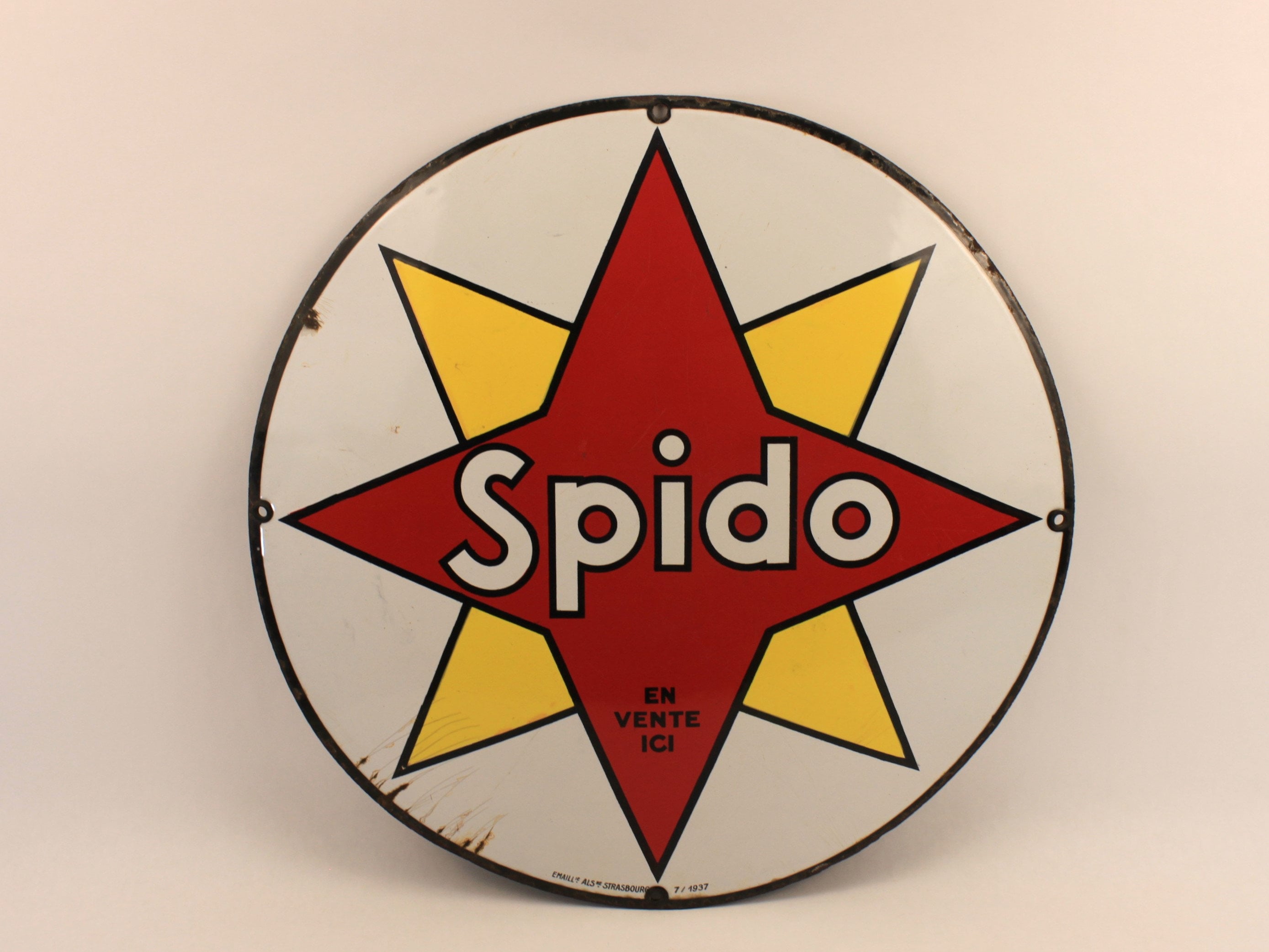 1930s Spido Oil France Porcelain Advertising Sign RARE - Etsy