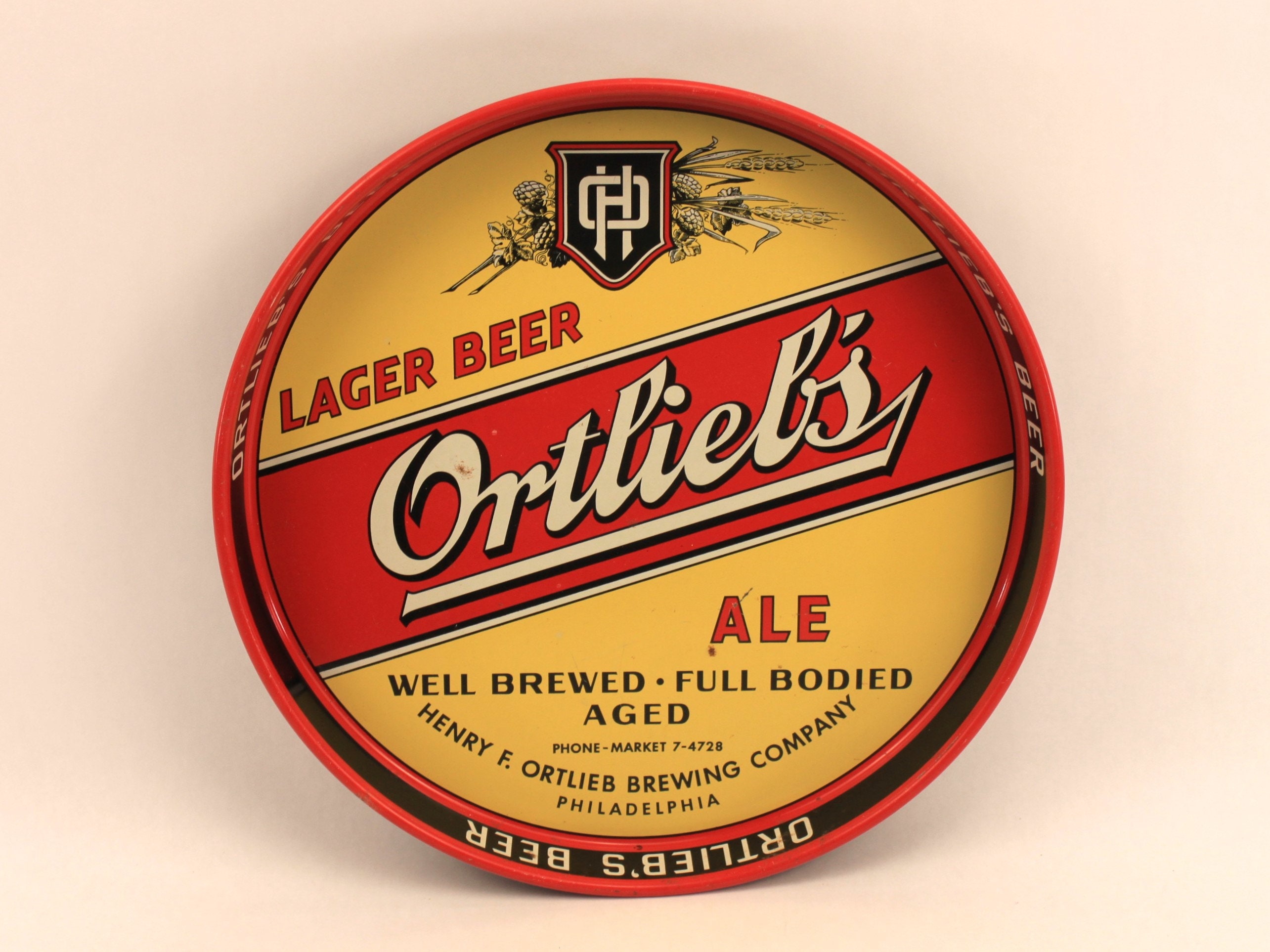 Ortliebs Lager Beer and Ale Philadelphia Advertising Tray - Etsy
