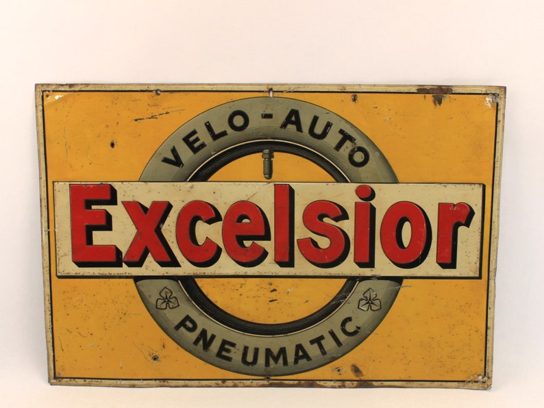 Excelsior Velo Auto Pneumatic Advertising Sign - Etsy