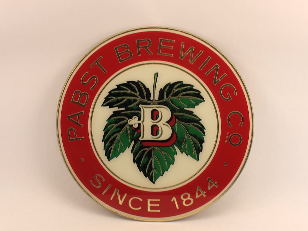 1980s Pabst Brewing Co Since 1844 Company Advertising Sign Medallion - Etsy