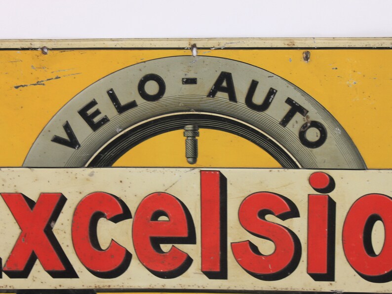 Excelsior Velo Auto Pneumatic Advertising Sign - Etsy