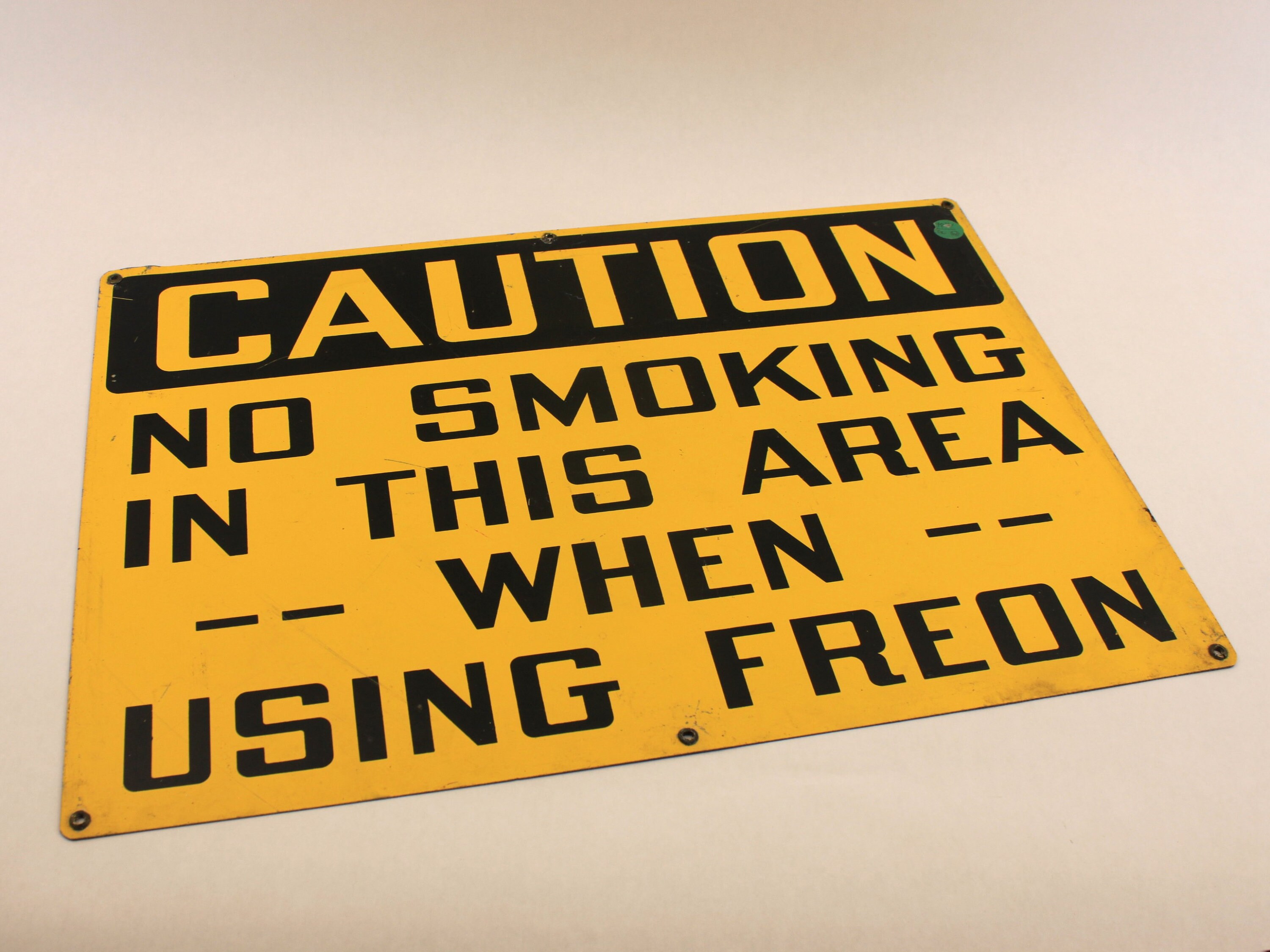 Vintage Caution No Smoking in This Area When Using Freon Metal Sign - Etsy