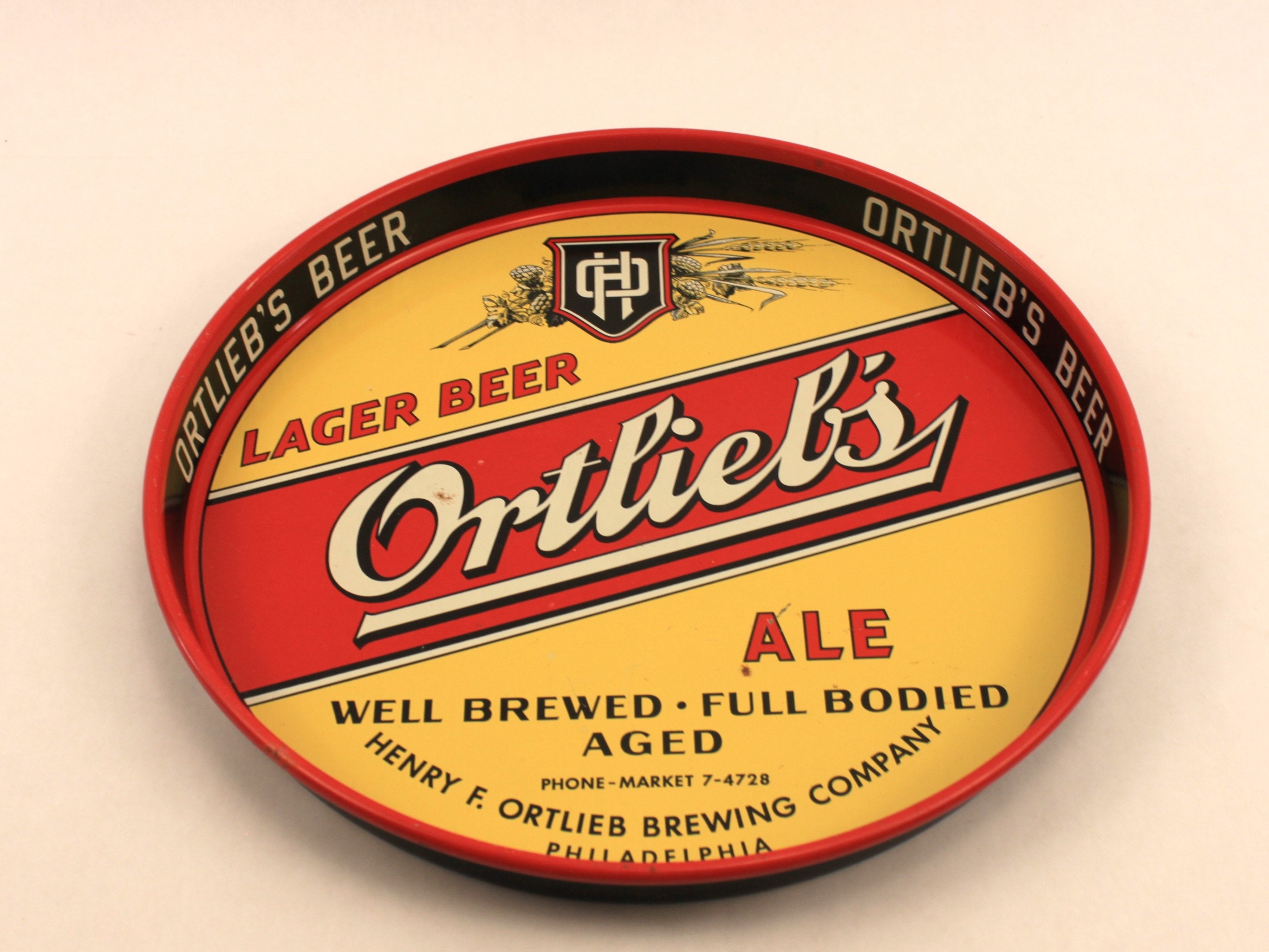 Ortliebs Lager Beer and Ale Philadelphia Advertising Tray - Etsy