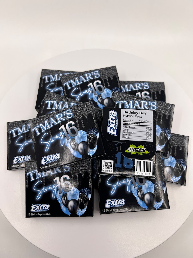 Gum Pack/party Favor/candy/treats/souvenirs - Etsy