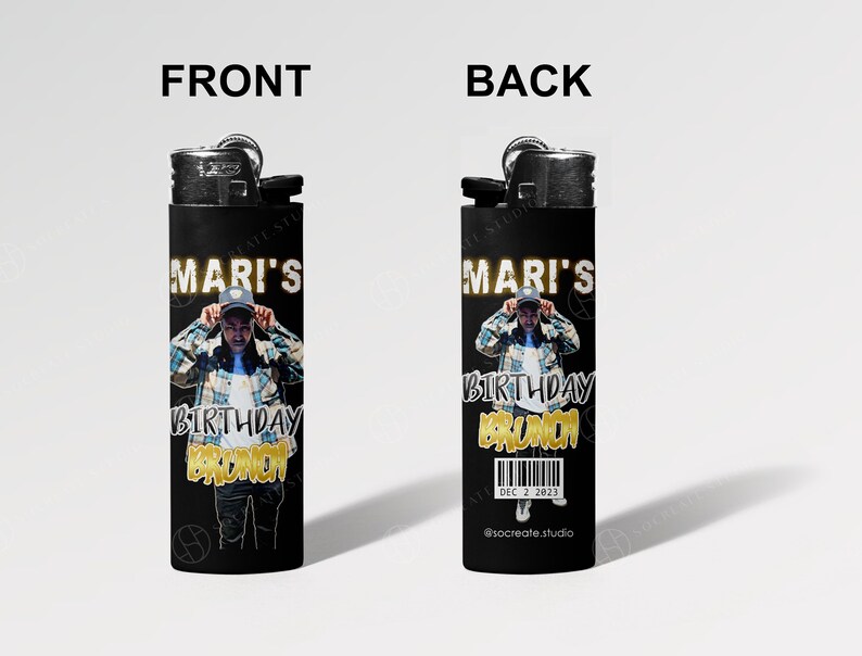 Digital File: Custom Lighter Wrapper/photo Lighter Label - Etsy