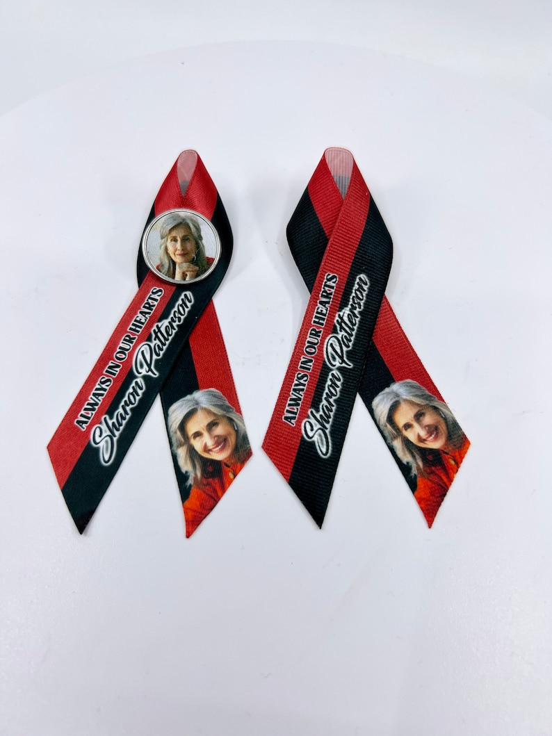 Memorial Ribbon W/ Lapel Pin - Etsy