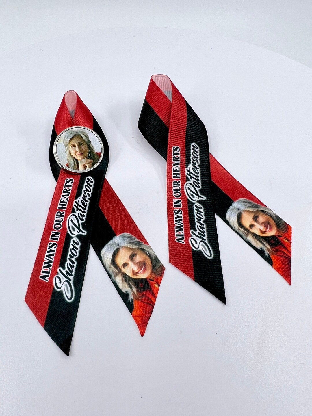 Memorial Ribbon W/ Lapel Pin - Etsy