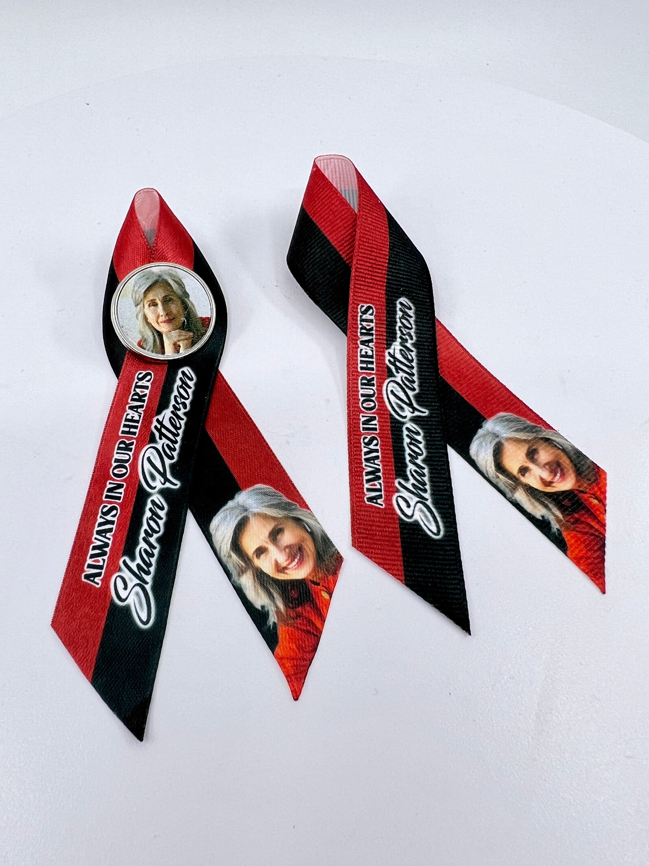 Memorial Ribbon W/ Lapel Pin - Etsy