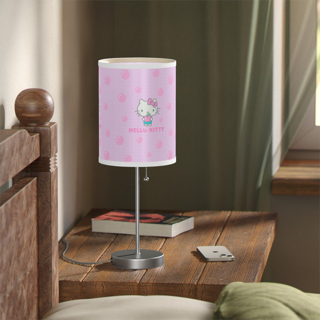 Sanrio Hello Kitty Table Desk Lamp Lighting Stand Shade Night Light ...