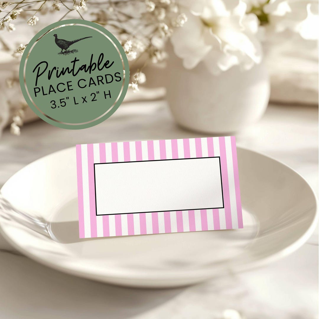 Eloise Inspired Printable Place Cards | Printable Tented Place Cards ...