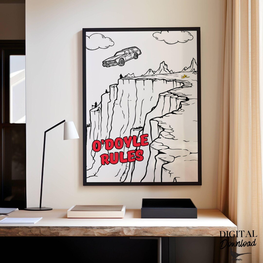 O'doyle Rules Poster | Billy Madison Inspired Print | Adam Sandler ...