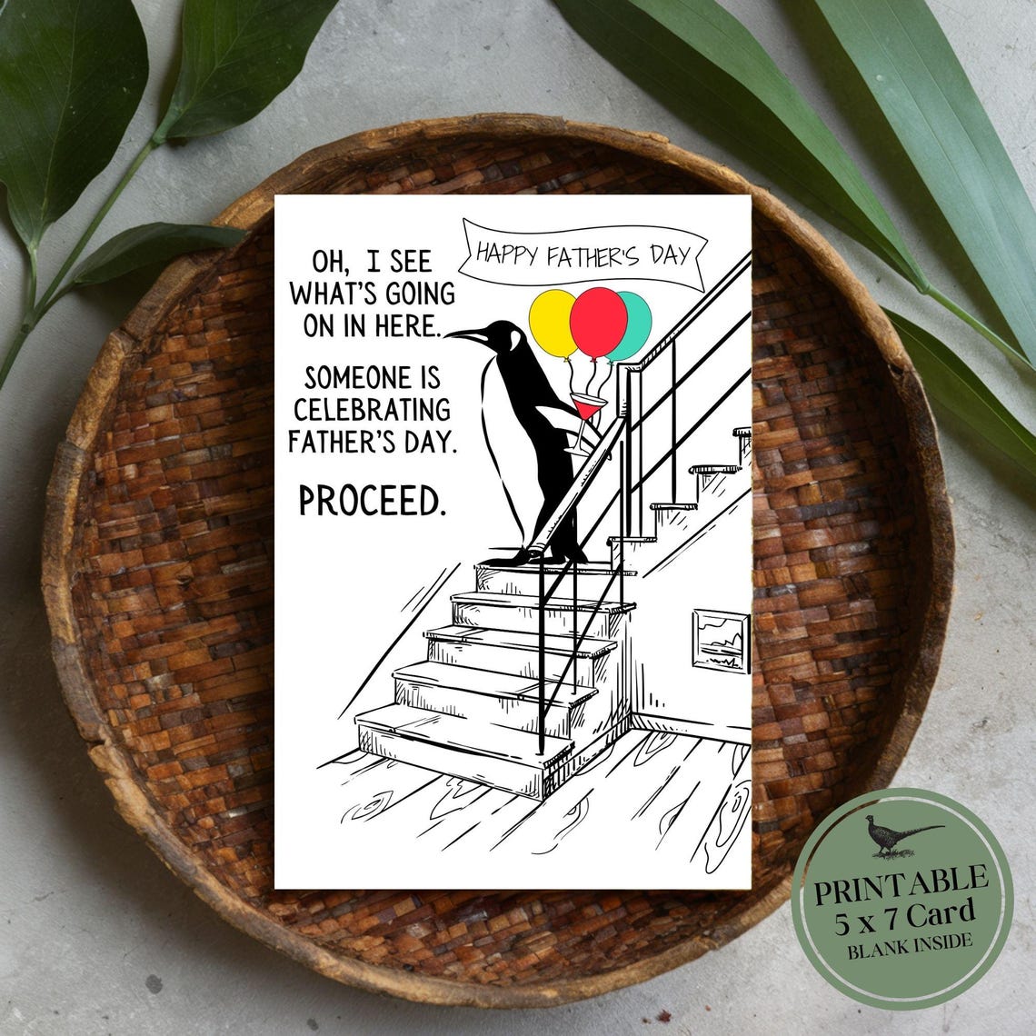 Billy Madison Father's Day Card | Printable Billy Madison Penguin Card ...