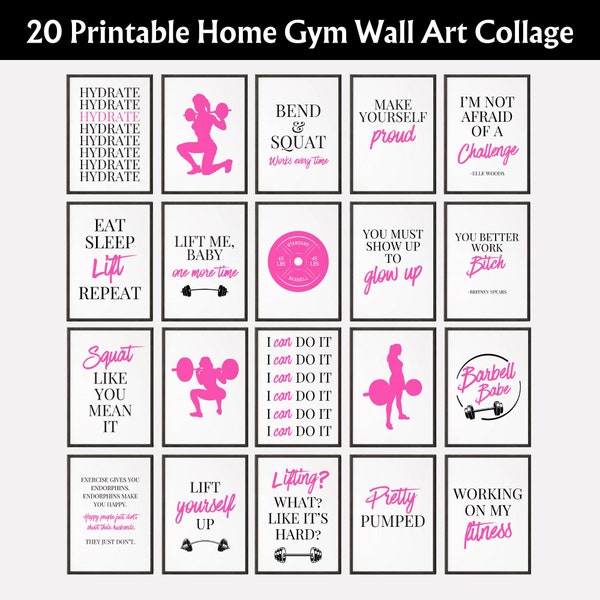 Printable Gym Decor - Etsy