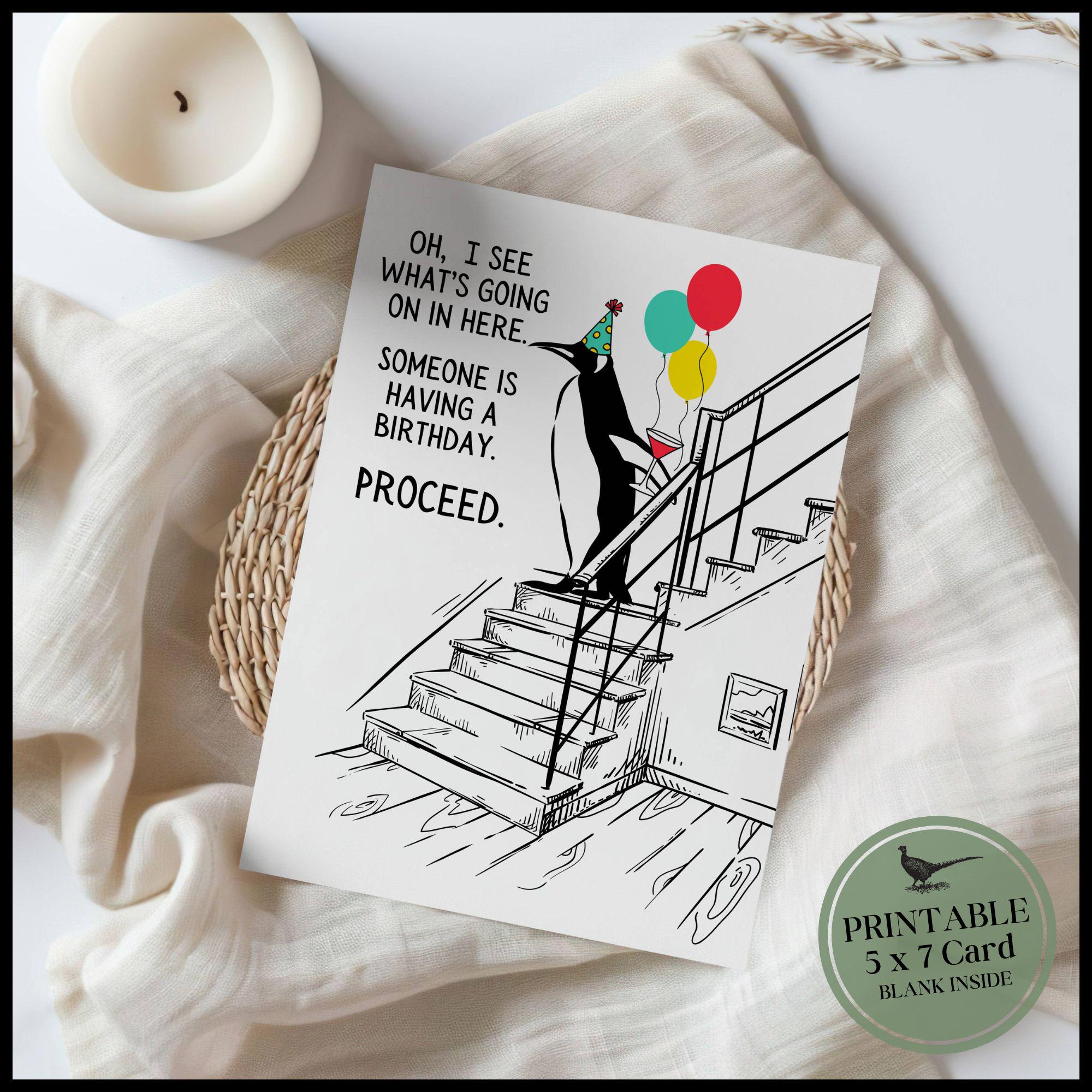 Billy Madison Birthday Card | Printable Billy Madison Penguin Card ...