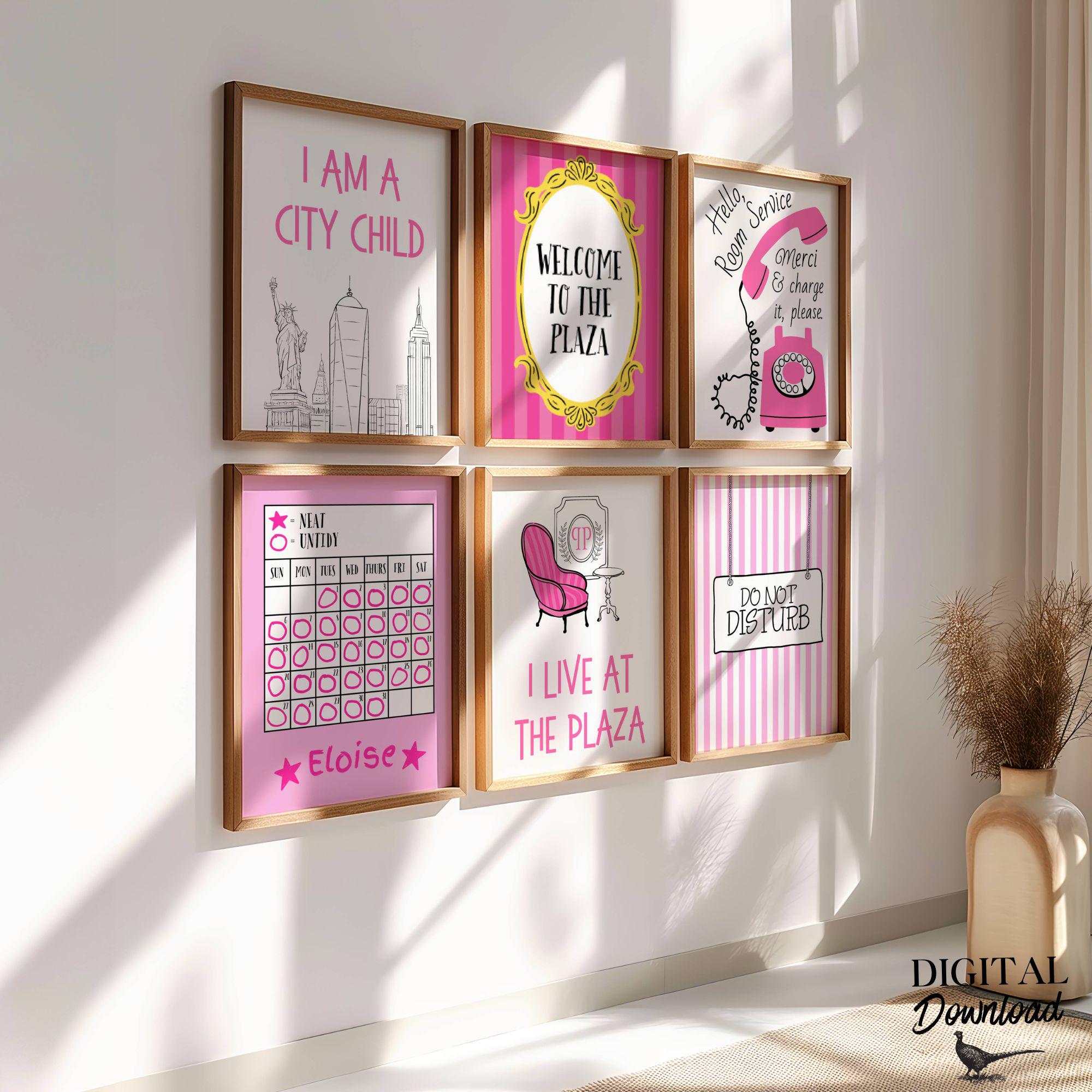 Set of 6 Eloise Printables | Eloise Inspired Printable Wall Art ...