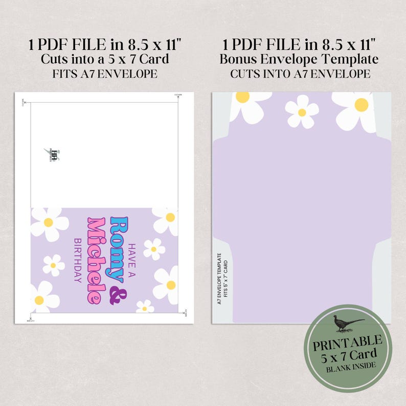 Romy & Michele Birthday Card | Printable Romy and Michele Card | Romy ...