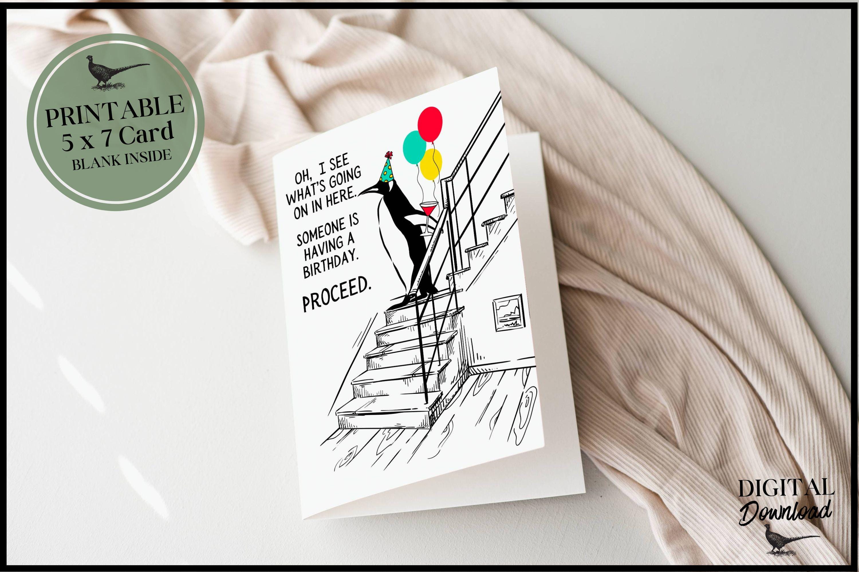 Billy Madison Birthday Card | Printable Billy Madison Penguin Card ...