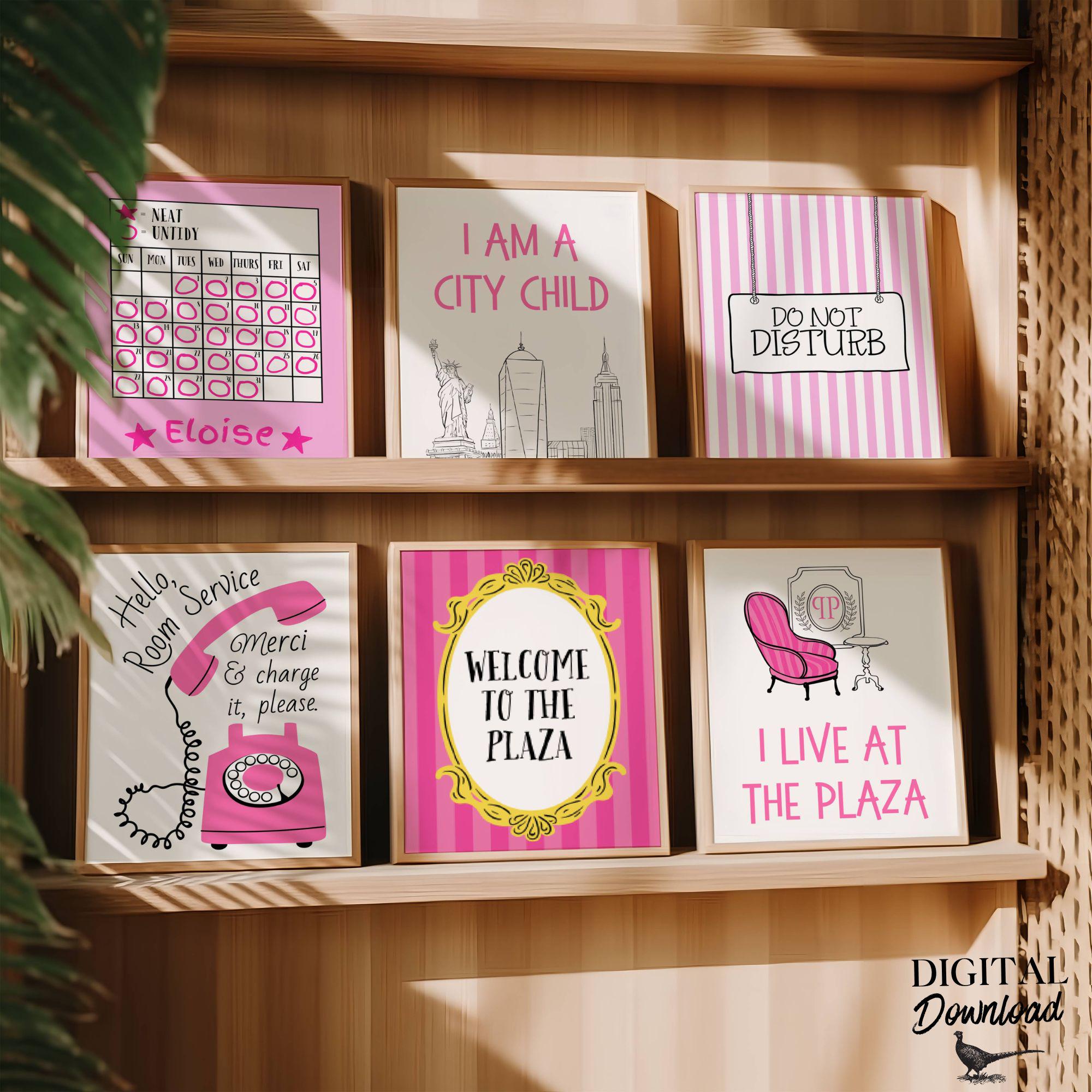 Set of 6 Eloise Printables | Eloise Inspired Printable Wall Art ...