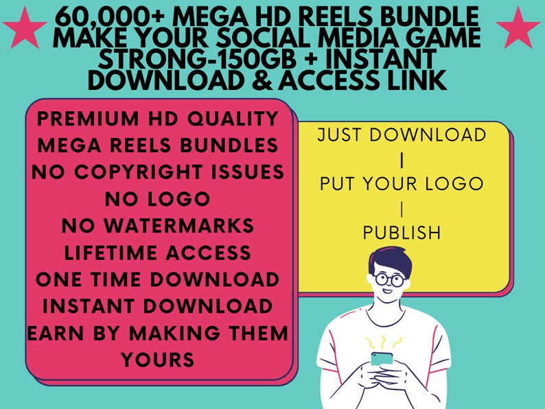 Mega Reels Bundle- 60,000+ Reels Bundle | AI Motivational Reels ...