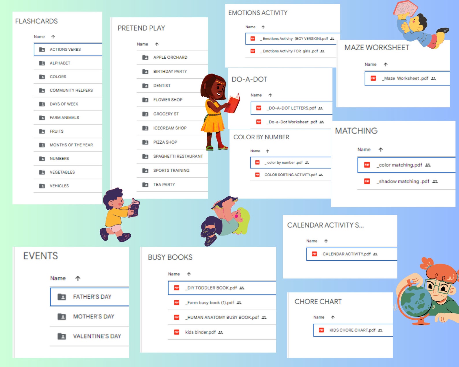 5000 Pages Kindergarten Learning, Preschool Pre-k Bundle, Activity ...