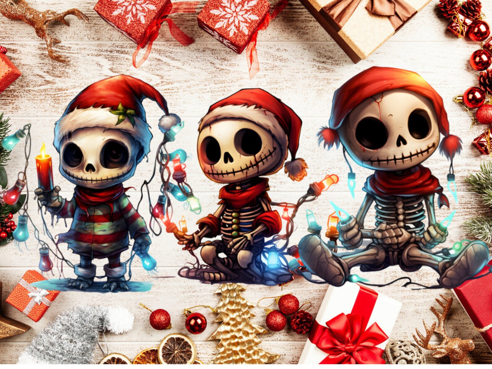 40 Skeleton Christmas Clipart,christmas Skeleton,skeleton Png,spooky ...