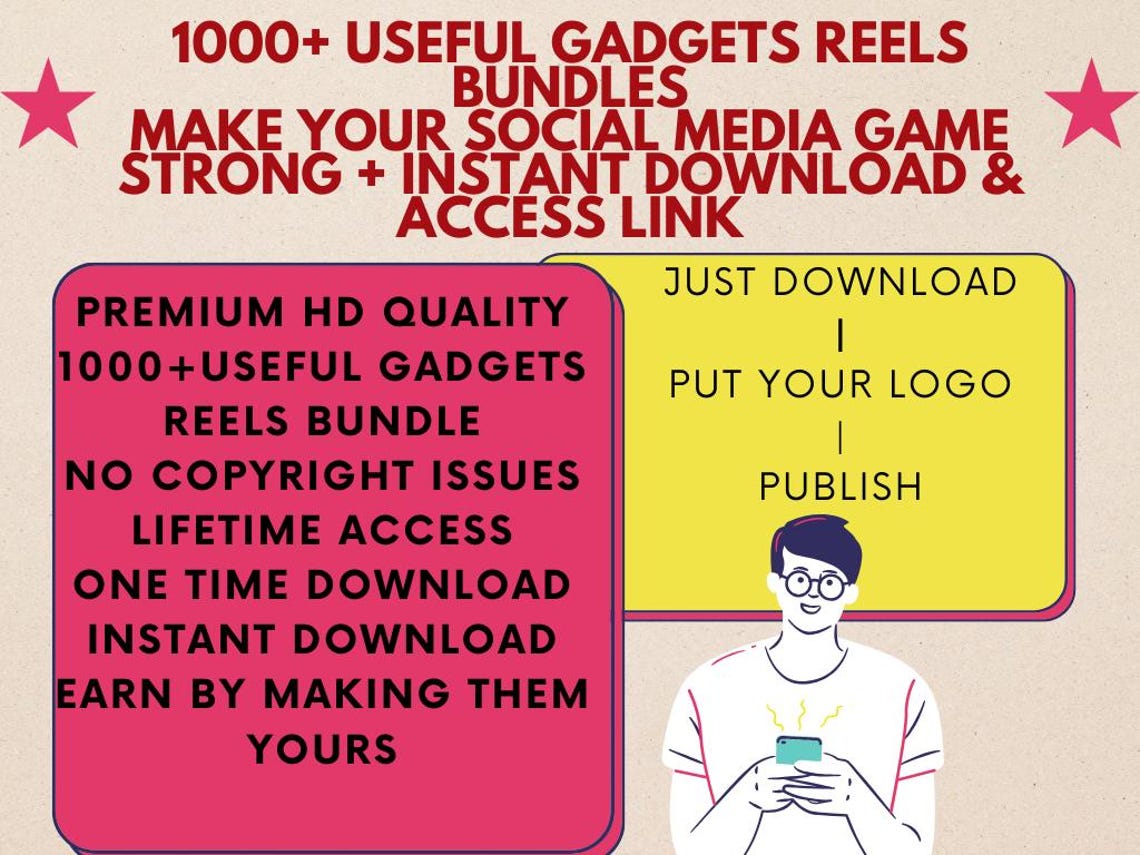 1000+ Unique Gadgets Reels Bundle,instagram Reels,reel Videos,unique ...
