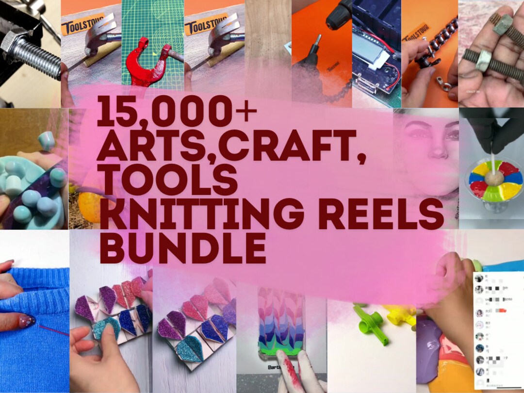 15000+ Arts and Craft Reels,tools Reel,knitting Reels,craft Reels ...