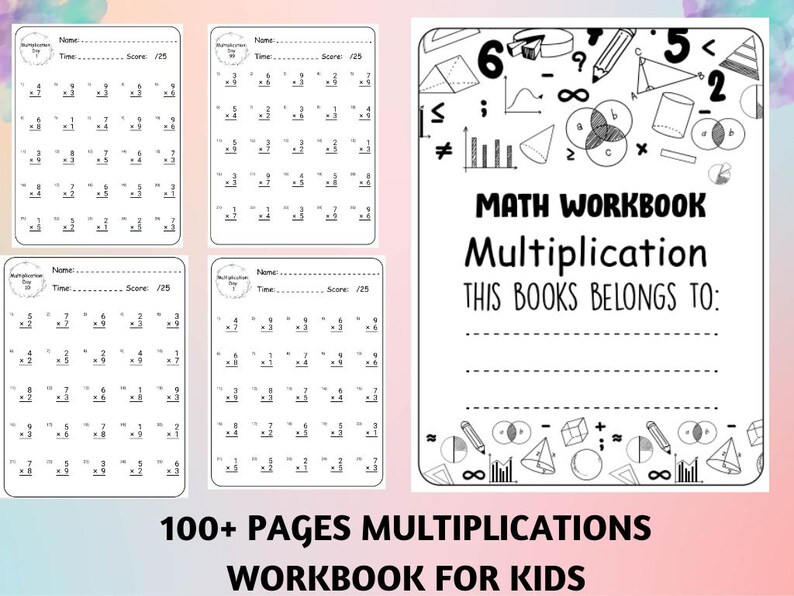 100 Multiplication Math Activity,home School Maths,maths Worksheets ...