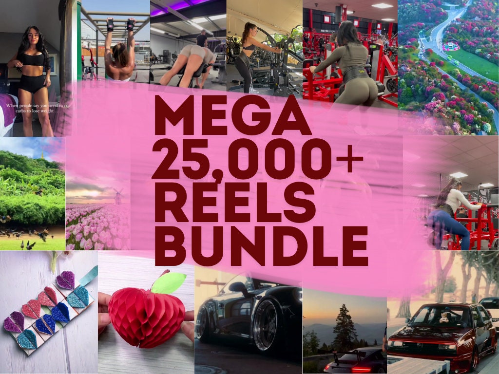 Mega Reels Bundle- 25,000+ Reels Bundle | AI Motivational Reels, AI ...