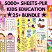5000 Pages Kindergarten Learning, Preschool Pre-k Bundle, Activity ...