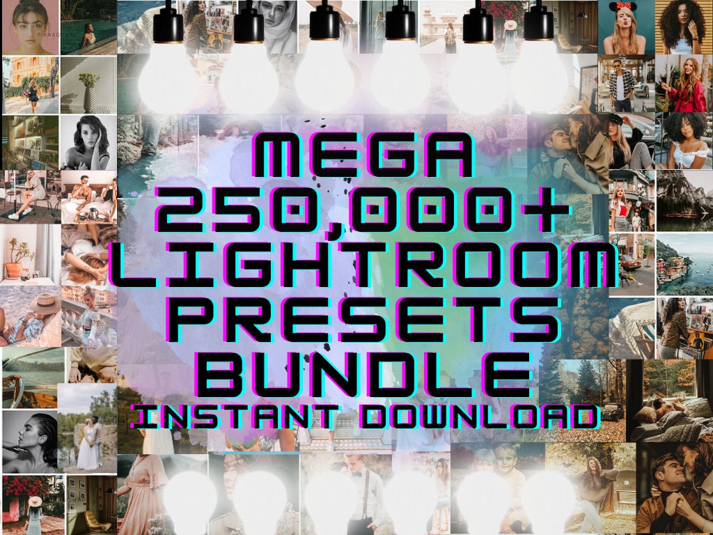250,000 Mega Lightroom Preset Bundle,presets Lightroom,presets,wedding Presets,photo Edit ...