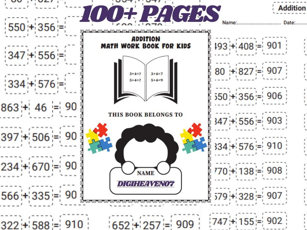 100+ Addition Math Activity,home School Maths,maths Worksheets,addition ...