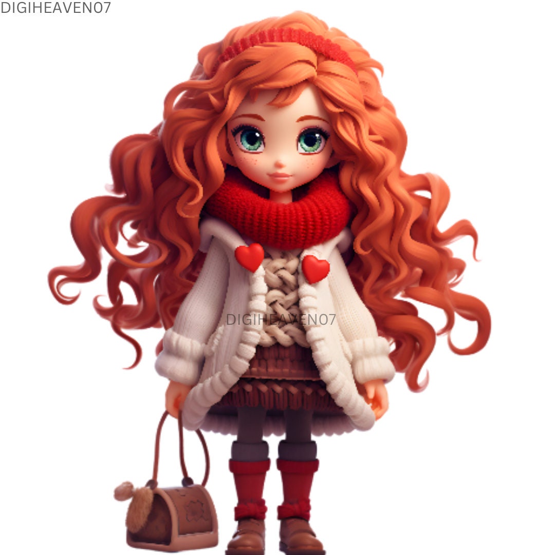 40 Cute Christmas Girl Clipart, Christmas Girl Clipart Bundle,christmas ...