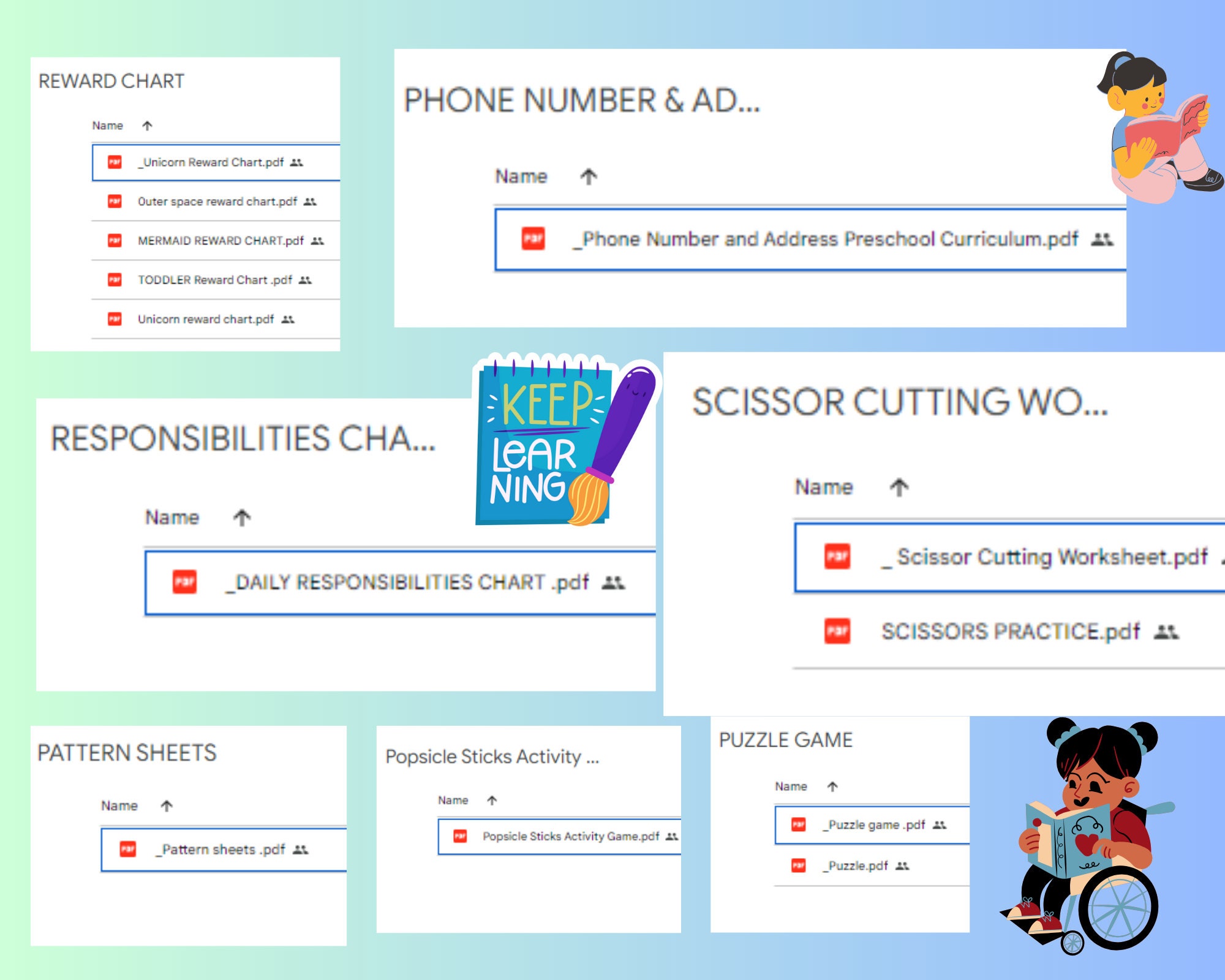 5000 Pages Kindergarten Learning, Preschool Pre-k Bundle, Activity ...