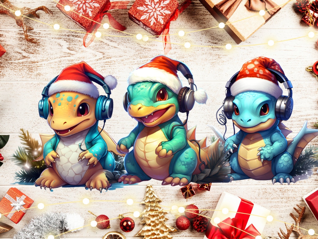 40 Cute Christmas Dinosaurs Clipart Dinosaurs Clipart - Etsy