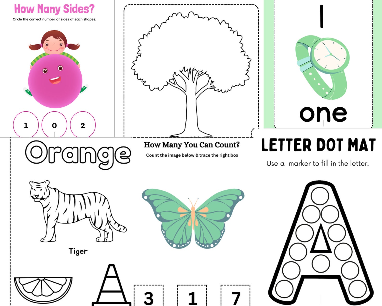 5000 Pages Kindergarten Learning, Preschool Pre-k Bundle, Activity ...