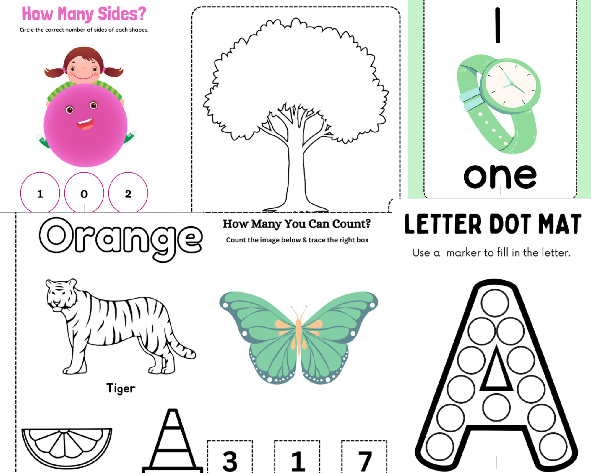 5000 Pages Kindergarten Learning, Preschool Pre-k Bundle, Activity ...