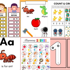 5000+ Pages Kindergarten Learning, Preschool Pre-k Bundle, Activity ...