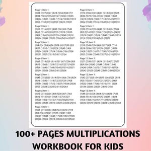 100+ Multiplication Math Activity,home School Maths,maths Worksheets ...