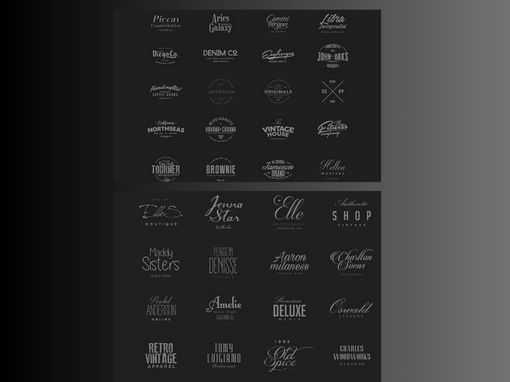 80 Typography Logo,logostypography,premade Logo Design,shop Logo ...