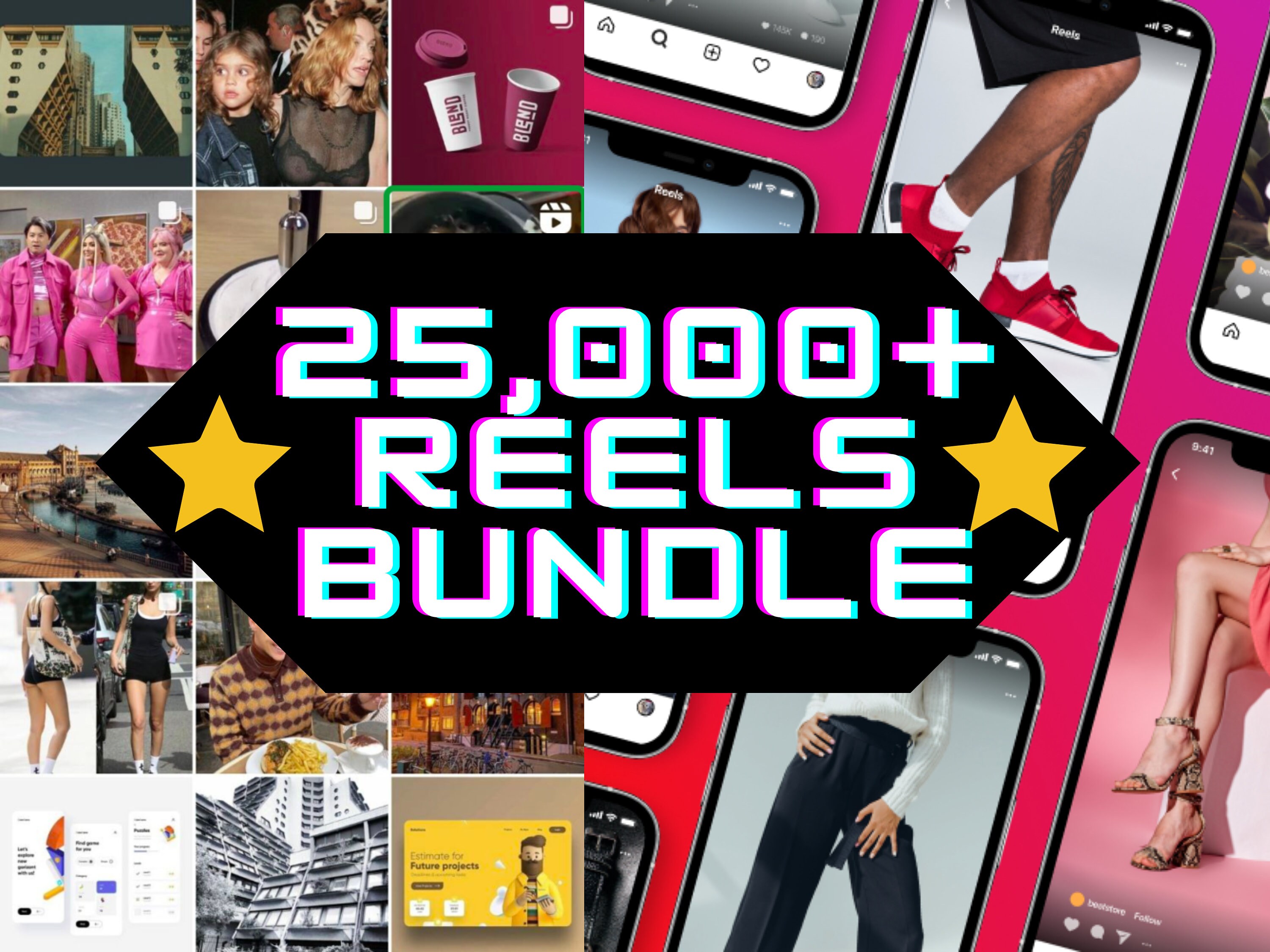 Mega Reels Bundle- 25,000+ Reels Bundle | AI Motivational Reels, AI Health Reels, Art and Craft ...