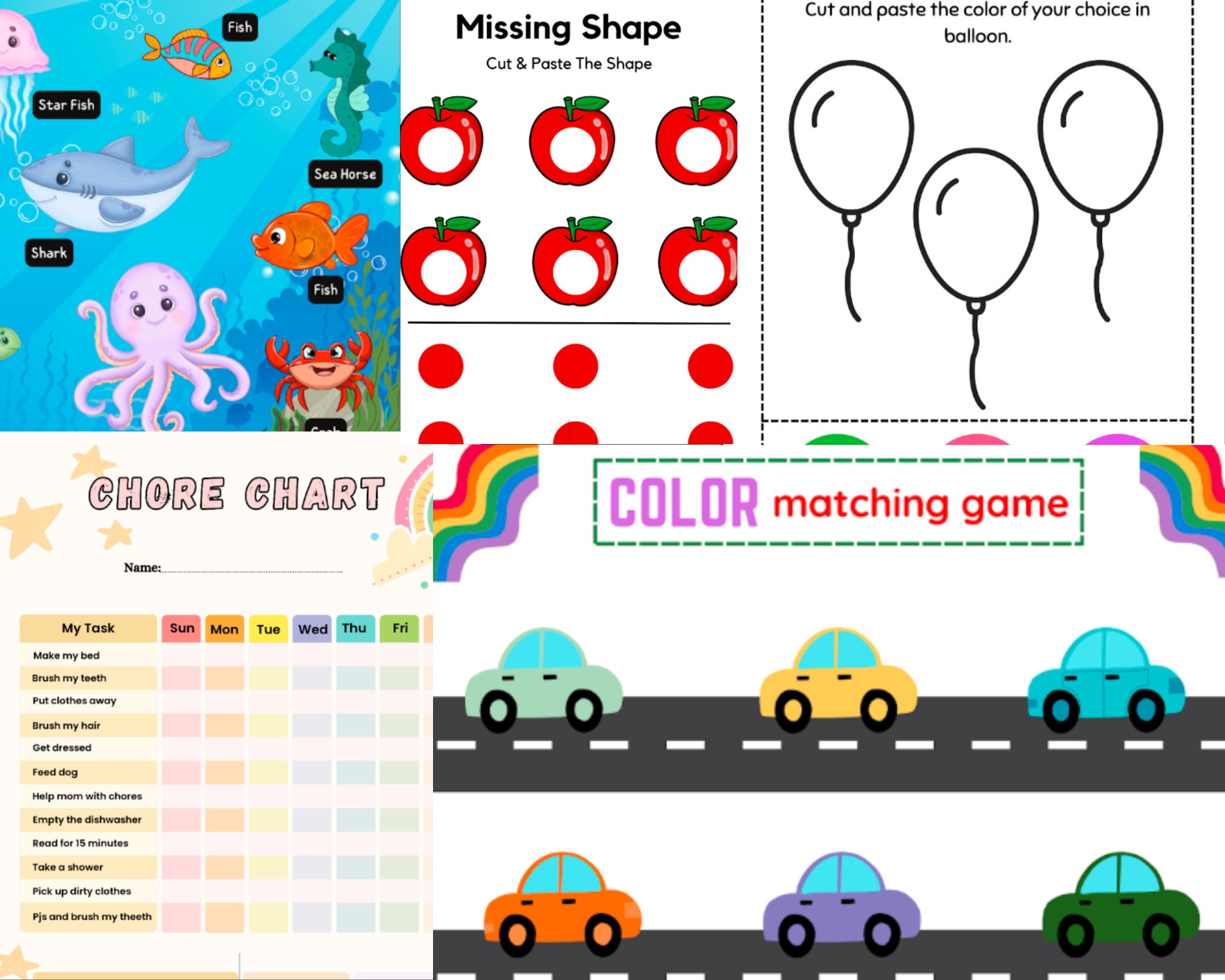 5000 Pages Kindergarten Learning, Preschool Pre-k Bundle, Activity ...