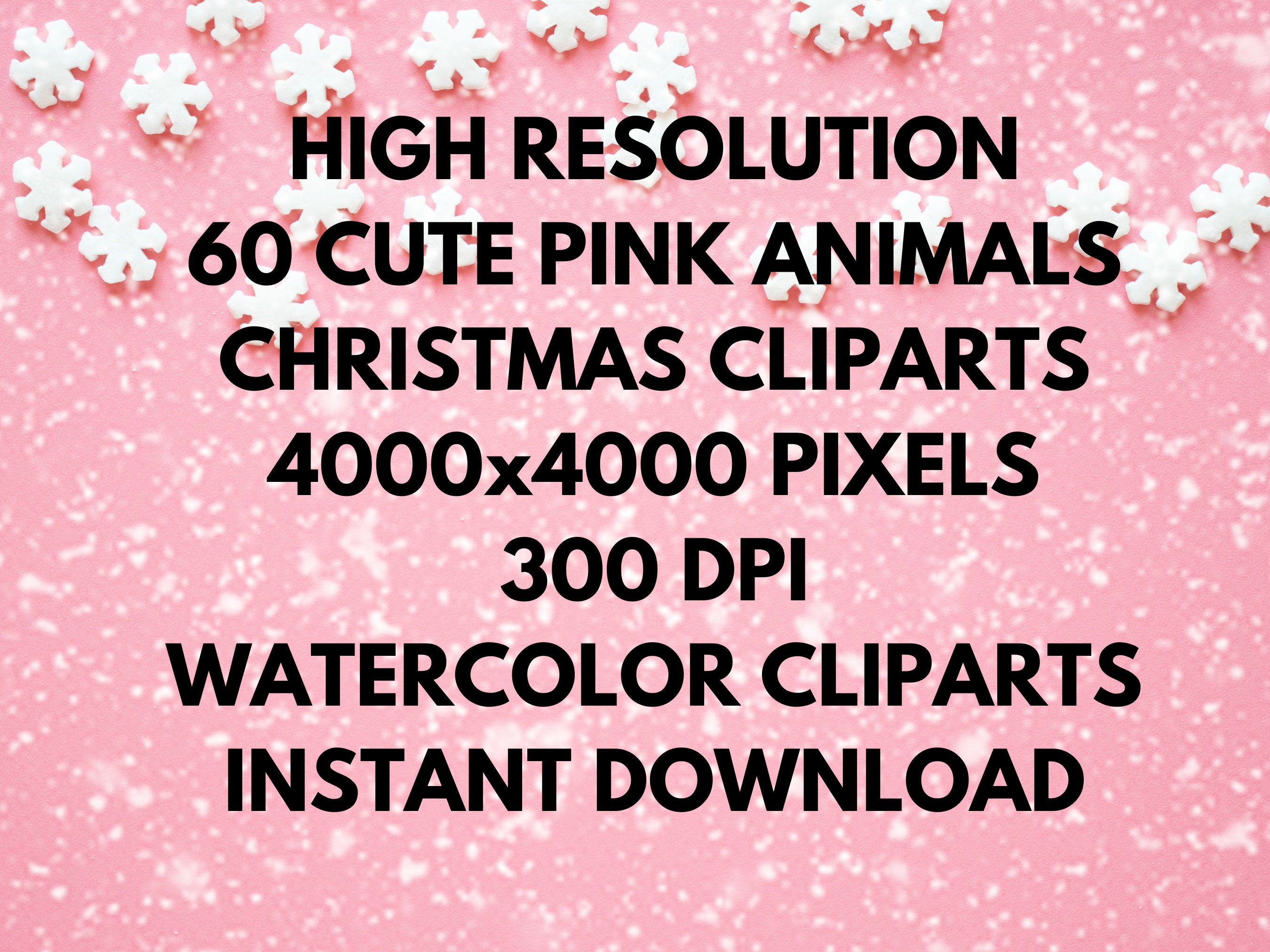 60 Pink Christmas Digital Clipart pink Christmas Clipartpink - Etsy