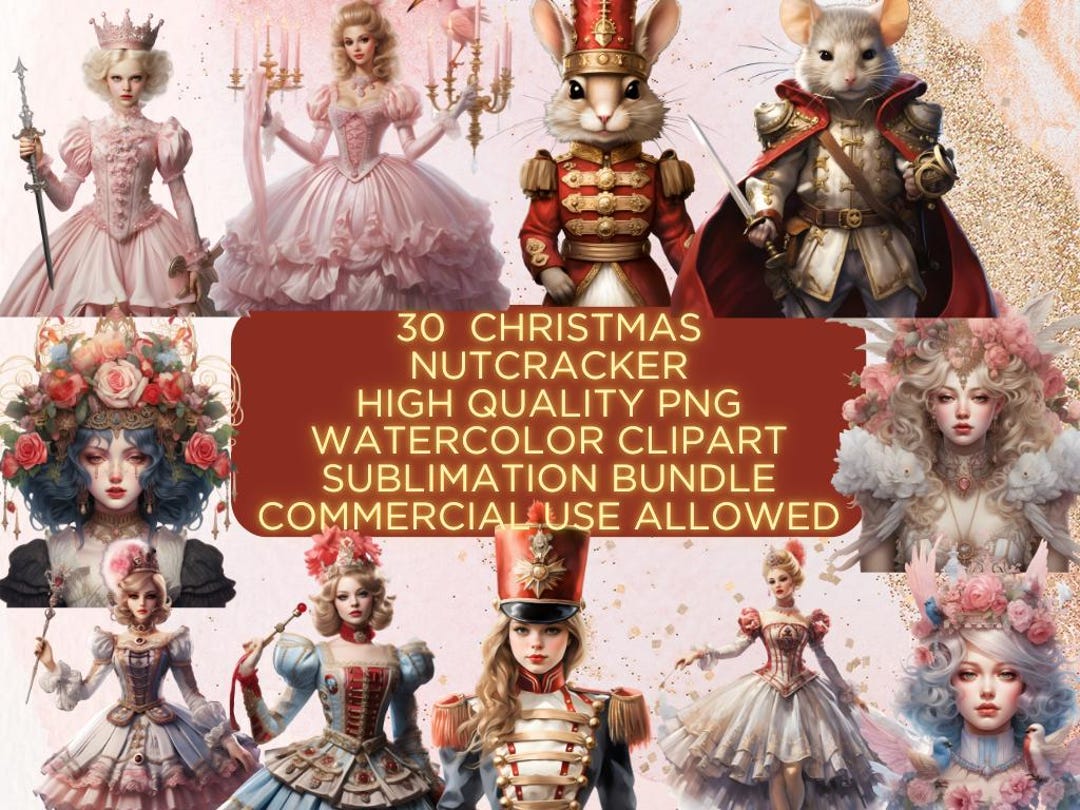 30 Nutcracker Christmas Clipart, Christmas Clipart Bundle,christmas ...